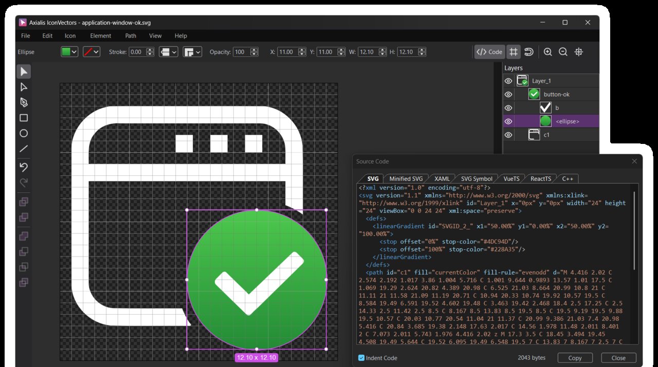 IconVectors - SVG Icon Editor for Developers | Axialis